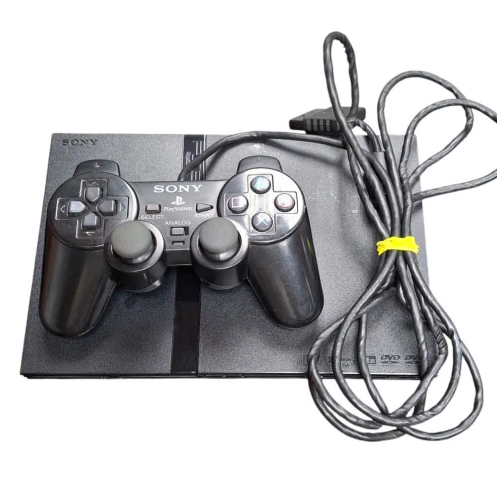 Used Playstation 2 Slimline Console, Black, Discounted - Own4Less